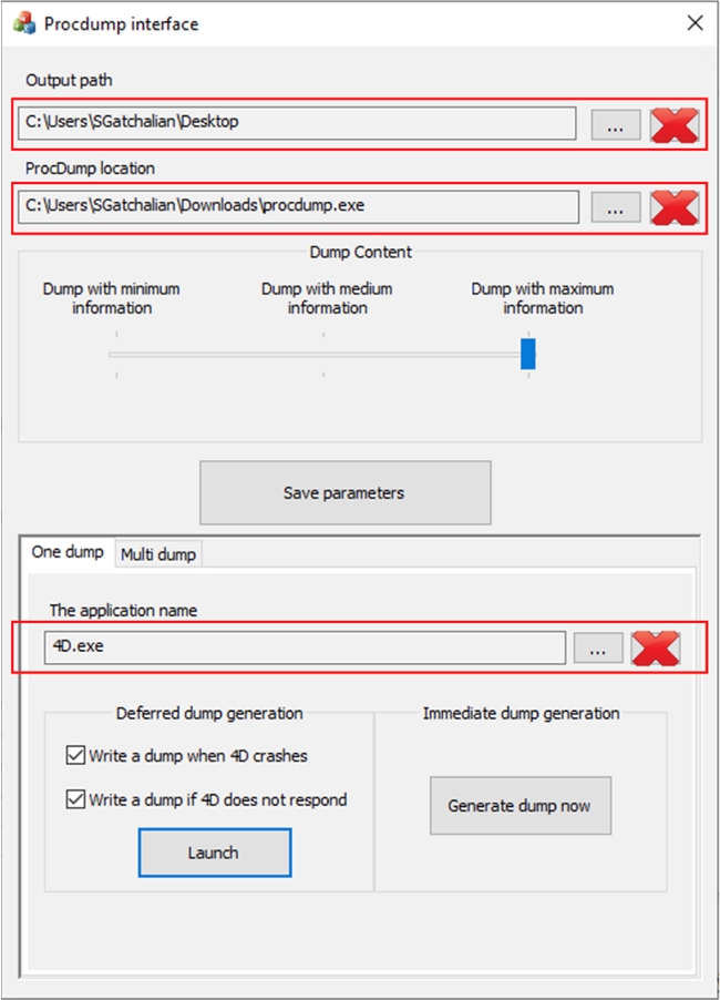Aside: Generate dump now vs. monitoring